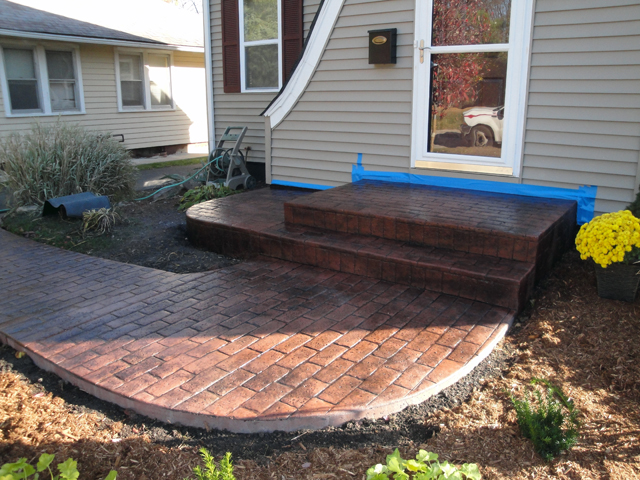 Stamped Concrete Stoops | Illinois - Batavia, Naperville, St Charles ...