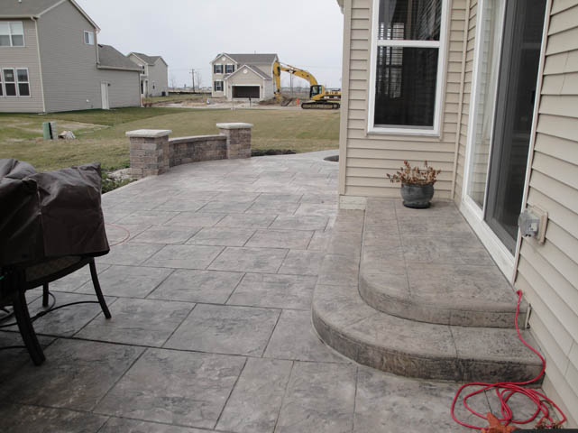 Stamped Concrete Stoops | Illinois - Batavia, Naperville, St Charles ...